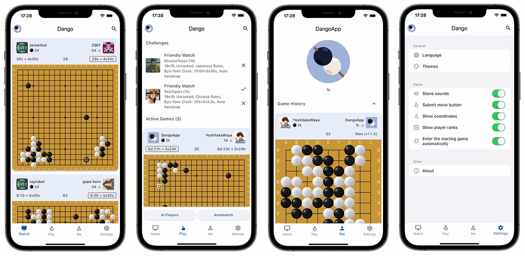 Dango - App for iOS & Android - 3rd Party Apps for OGS - Online Go Forum